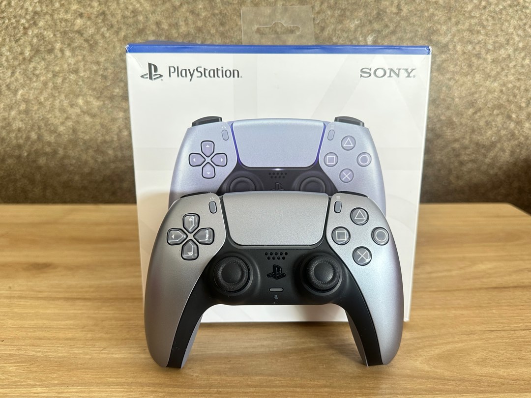 PS5 Dualsense DS5 Sterling Silver Controller, Video Gaming, Gaming ...