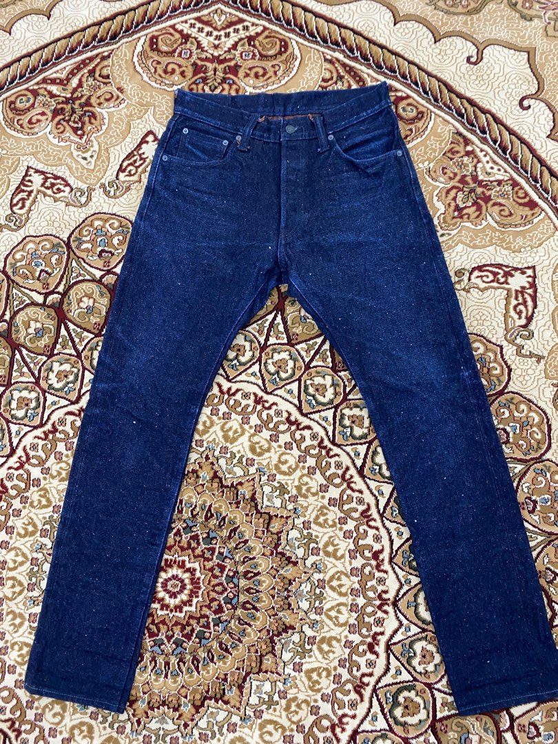 Pure Blue Japan 018 Kakishibu, Men's Fashion, Bottoms, Jeans on Carousell