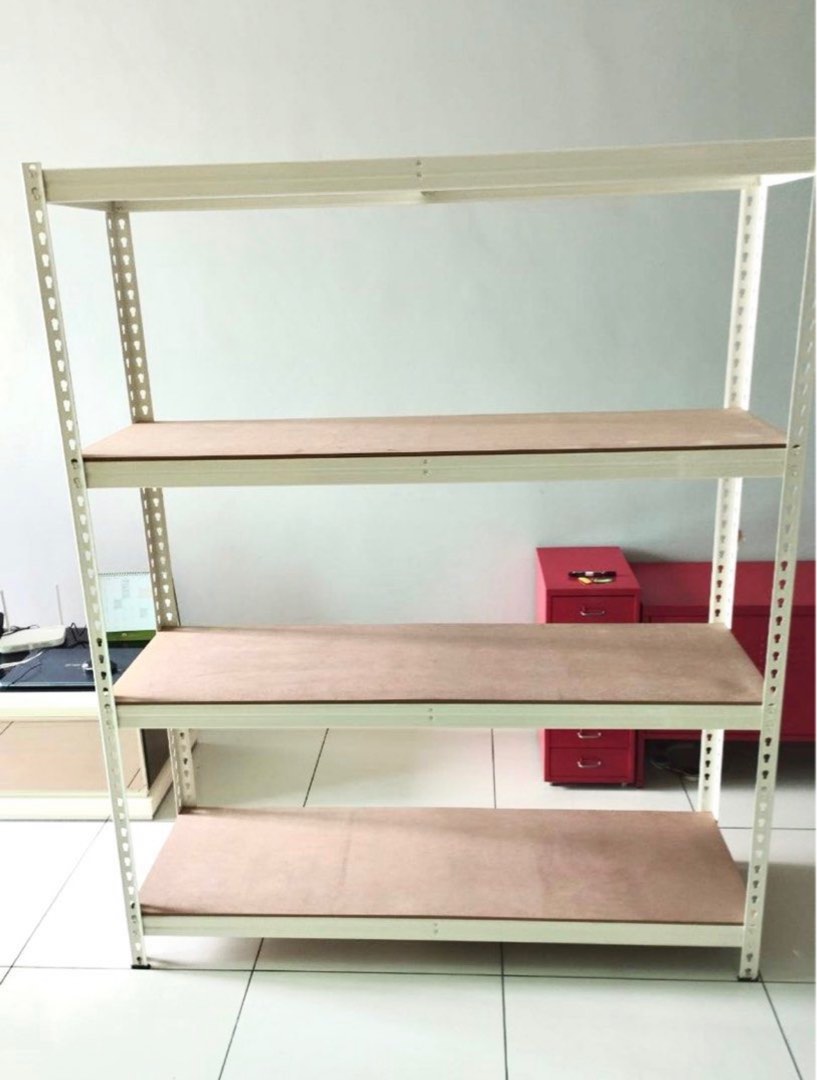 Large White Boltless Rack - Steel Shelf / Heavy Duty / Storage / Rak ...