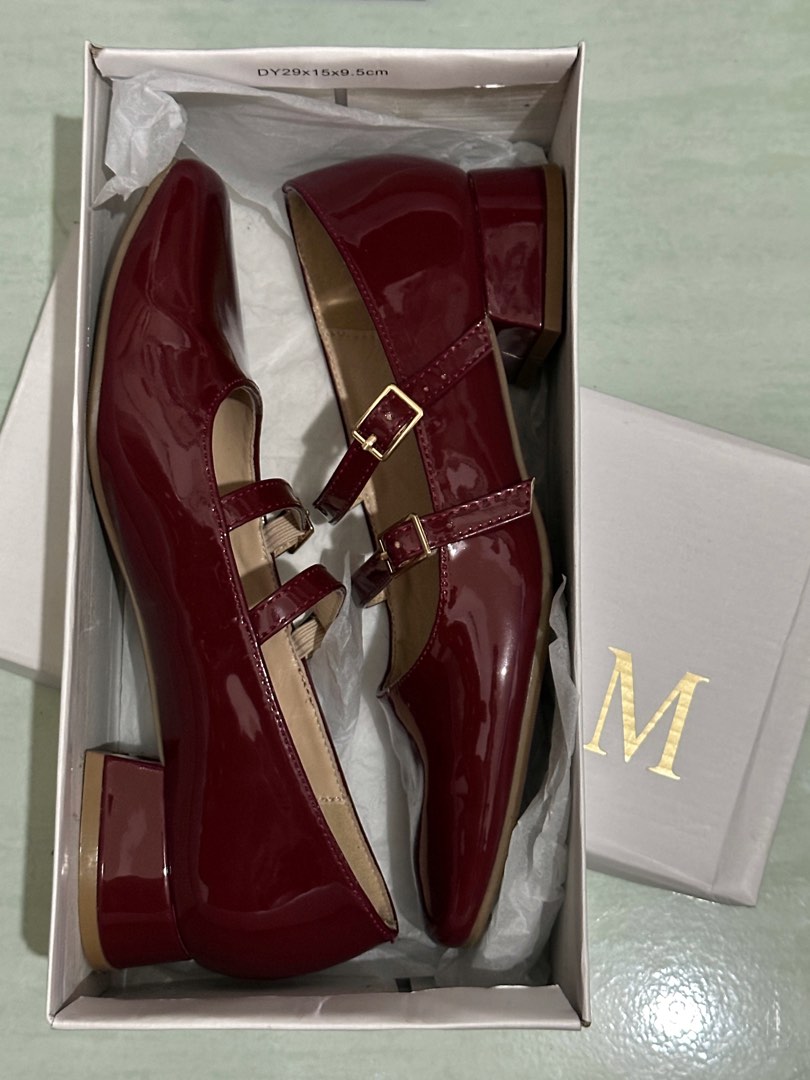 Mendrez Red Mary Jane Pumps, Women's Fashion, Footwear, Heels on Carousell