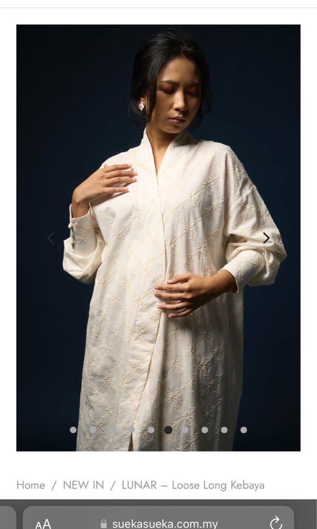 RENT: Sueka Sueka Long Kebaya Top, Women's Fashion, Muslimah Fashion ...