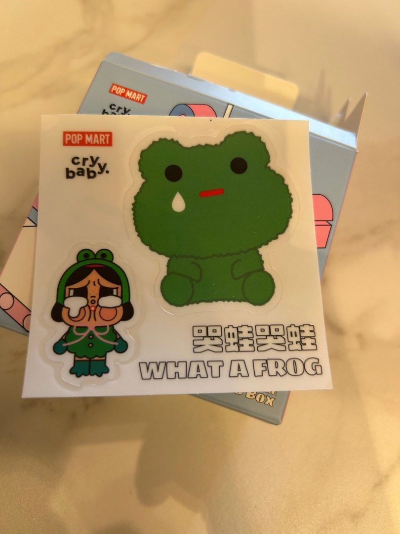 sealed foil Authentic Popmart CRYBABY Crying Again -Plush Badge Blind ...