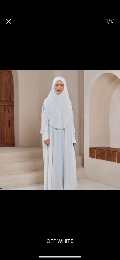 Set Qayla Mini Khimar by Sara Official, Women's Fashion, Muslimah ...