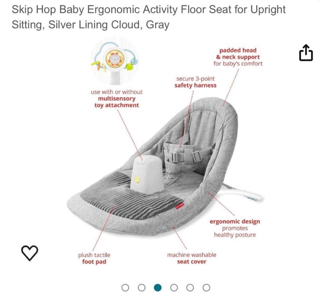 Skip hop baby ergonomic activity floor seat for upright sitting, Babies ...