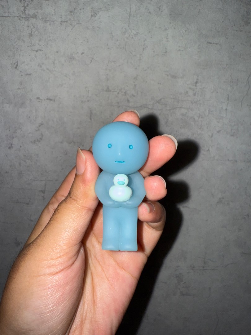 Smiski Blue Version (holding duck), Hobbies & Toys, Toys & Games on ...