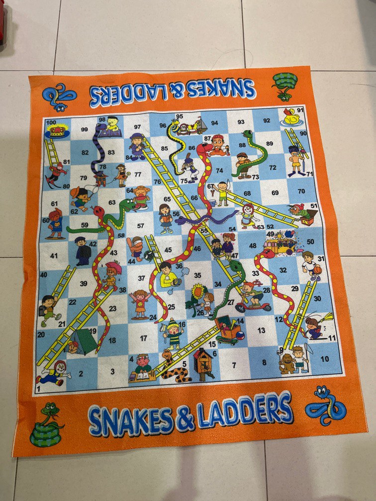 Snake & Ladder Mat (65cm x 79cm), Babies & Kids, Infant Playtime on ...