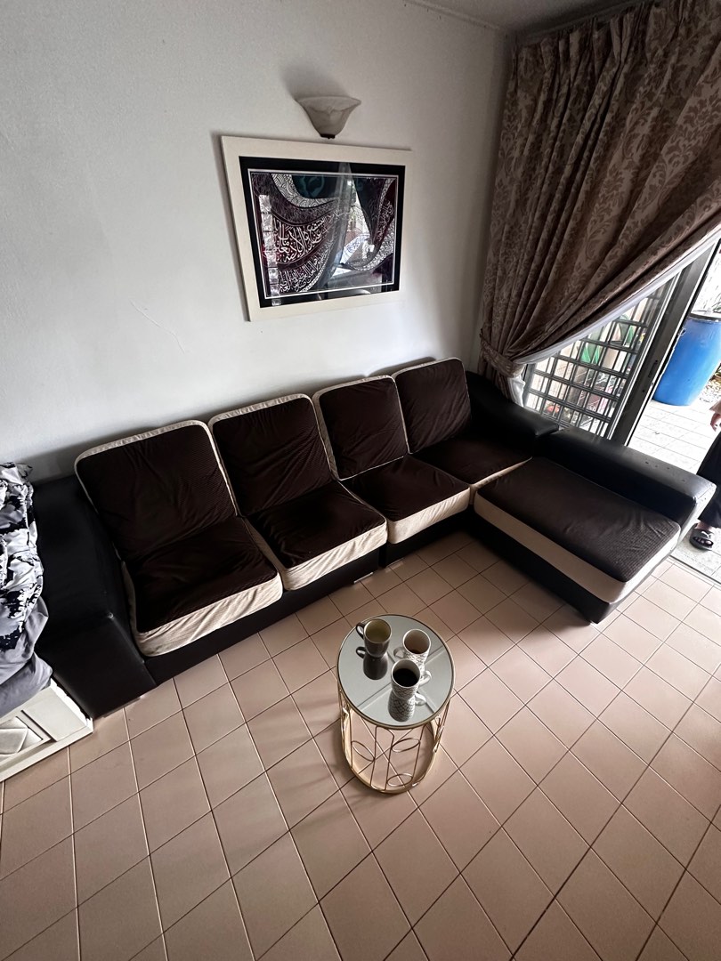 Sofa 4 Sitter L Shape, Furniture & Home Living, Furniture, Sofas on ...