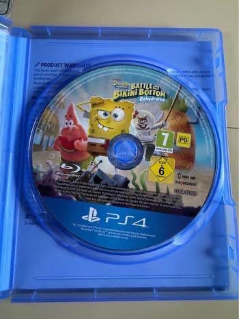 Spongebob Battle for Bikini Bottom ps4 disc, Video Gaming, Video Game ...