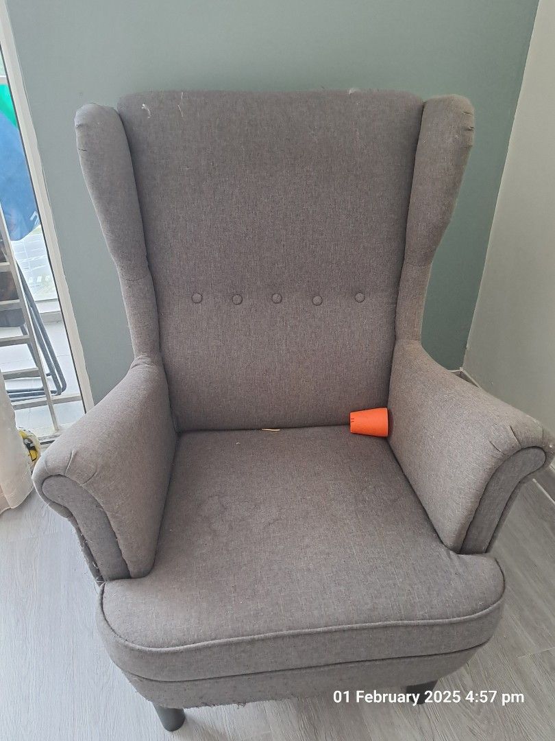 SSF Regalia Wingback Armchair, Furniture & Home Living, Furniture ...