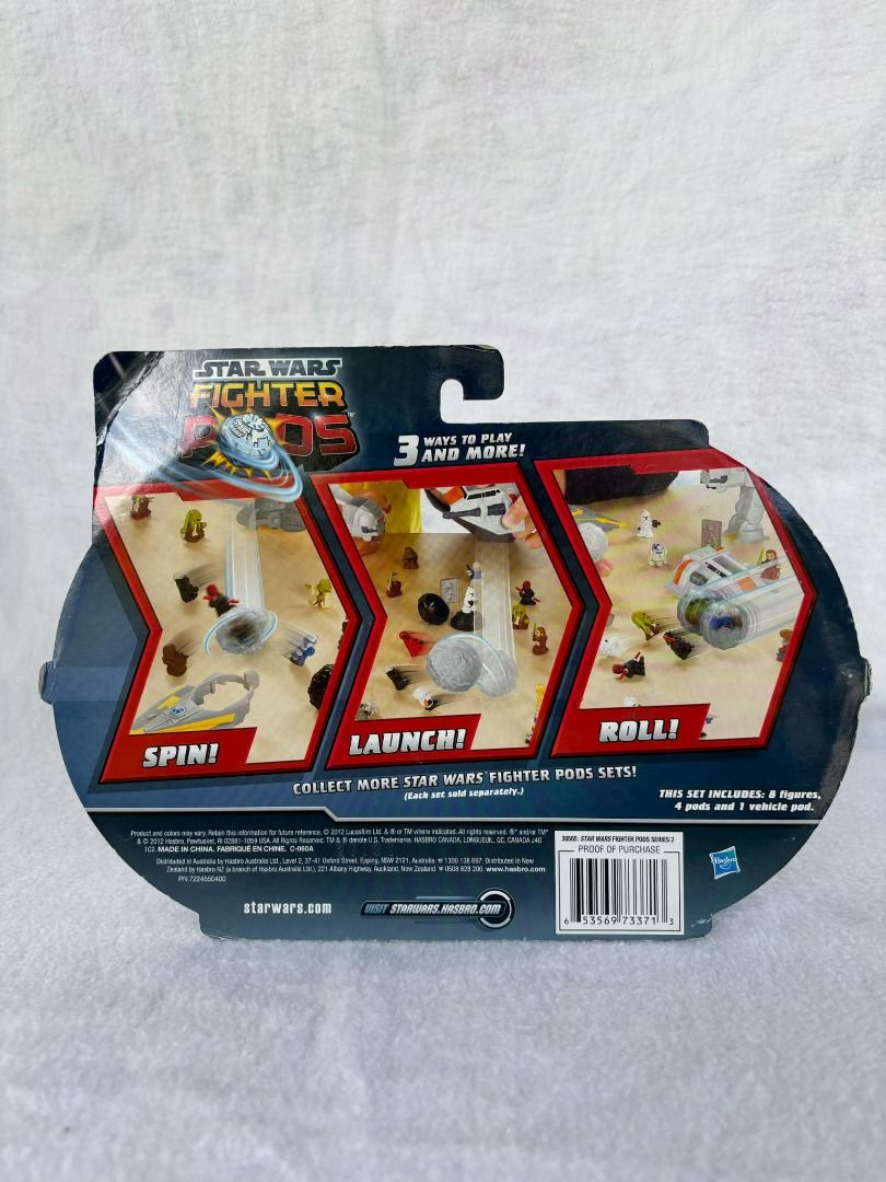 Star Wars Fighter Pods Imperial Shuttle Pack Series 2, 8 Figs, 4 Pods ...