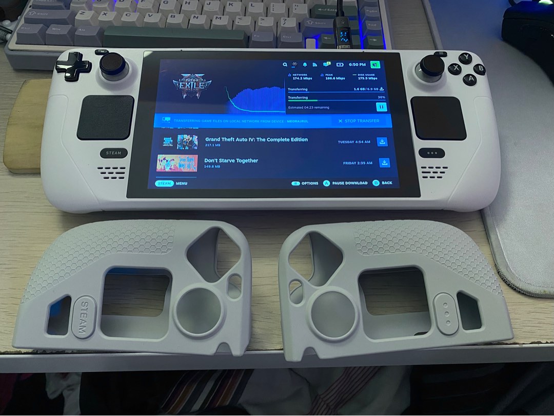 Steamdeck LCD 512GB White Shell, Video Gaming, Video Game Consoles ...