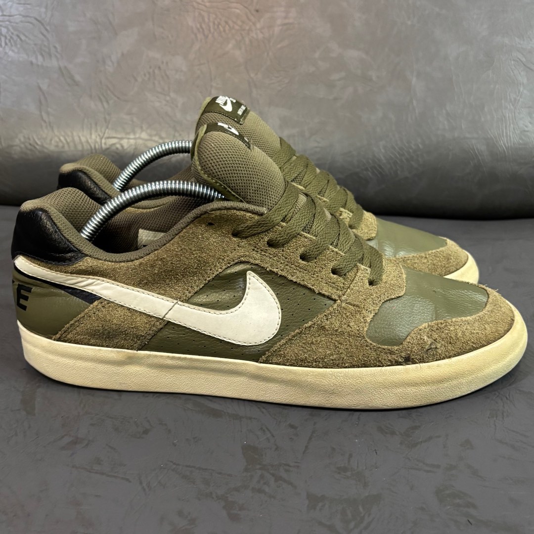 Sz44 Nike Sb Delta Force Vulc Medium Olive Sepatu second, Fesyen Pria ...