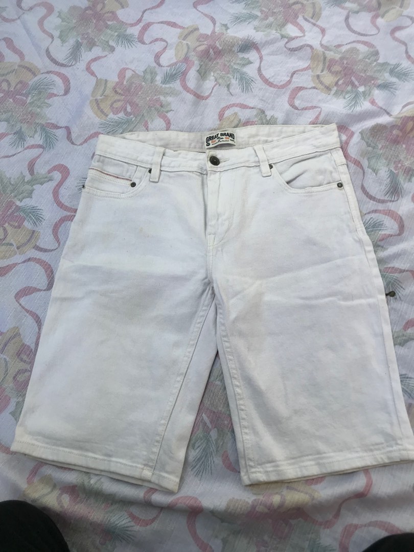 Tex White Jorts, Men's Fashion, Bottoms, Jeans on Carousell