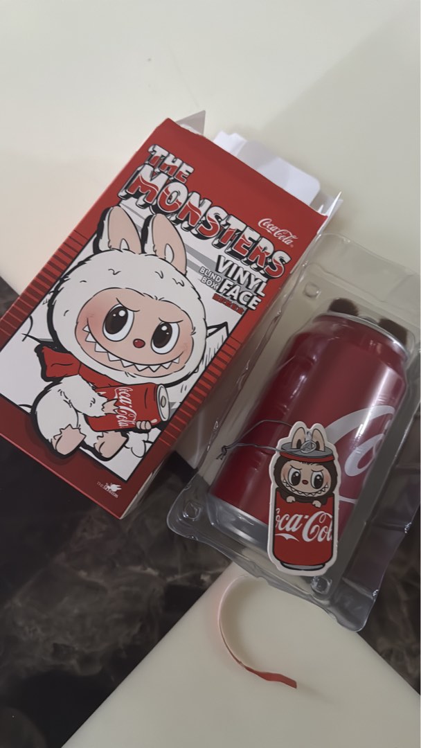 The monster series labubu coca cola vinyl plush secret, Hobbies & Toys ...