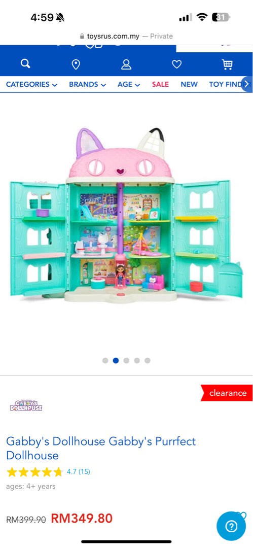 Toys R Us Gabby's Dollhouse, Hobbies & Toys, Toys & Games on Carousell