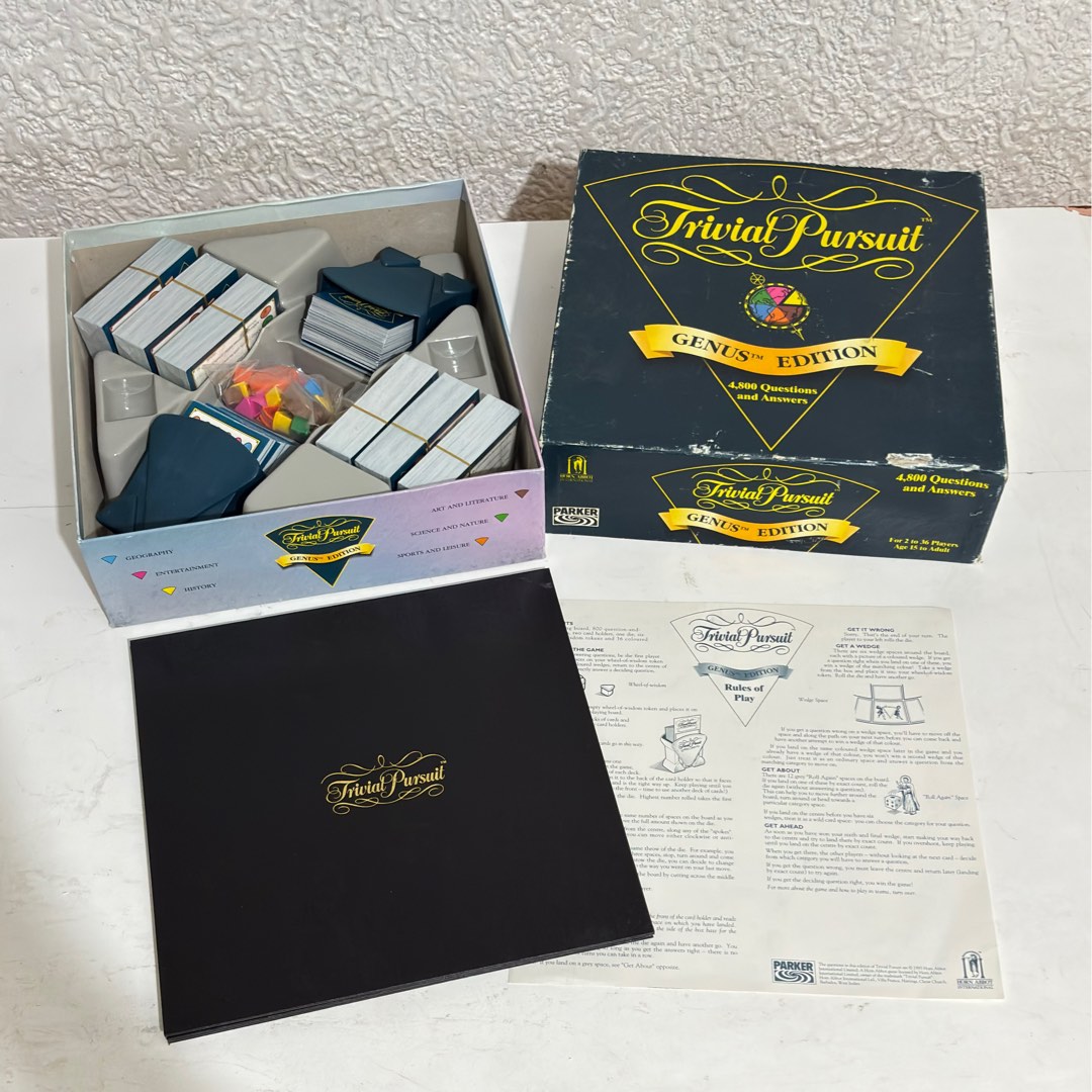Trivia Pursuit Genus Edition, Hobbies & Toys, Toys & Games on Carousell