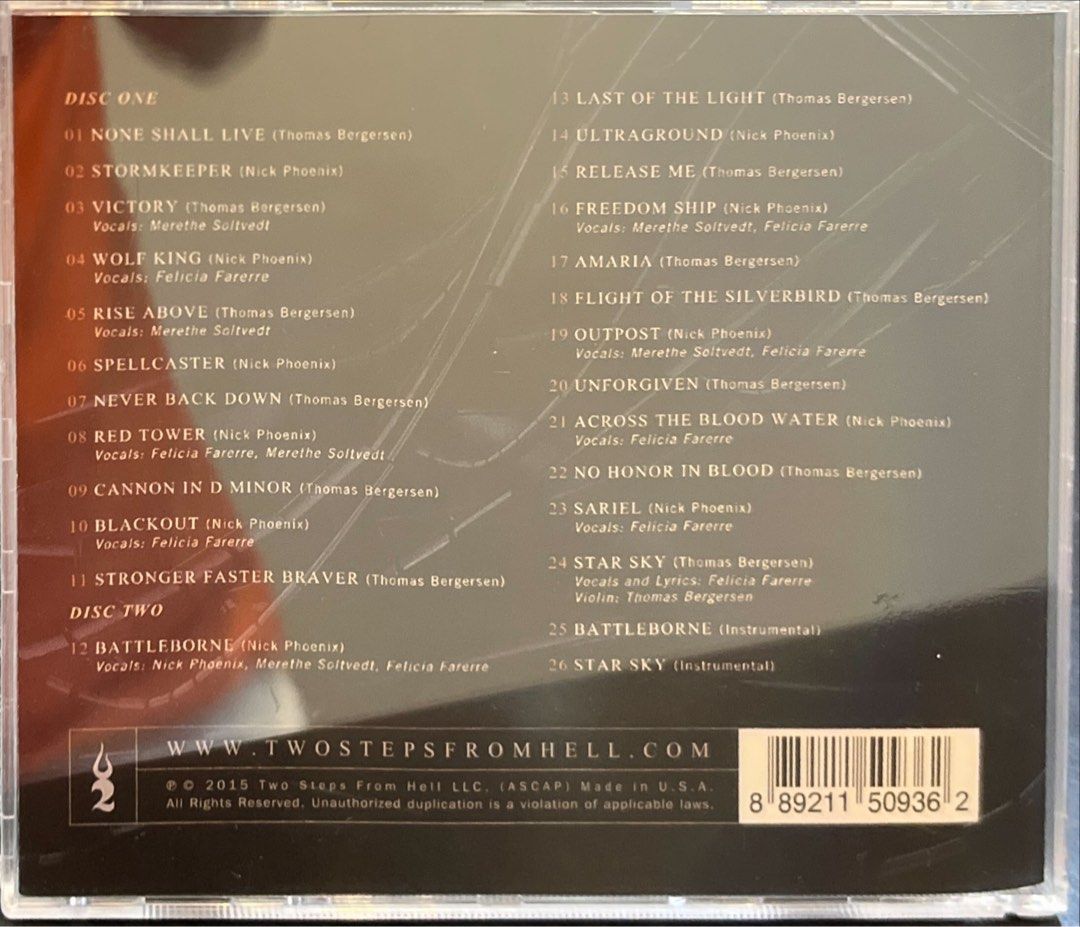 Two Steps From Hell : Battle Cry Deluxe 2CD Edition , Hobbies & Toys, Music & Media, CDs & DVDs ...