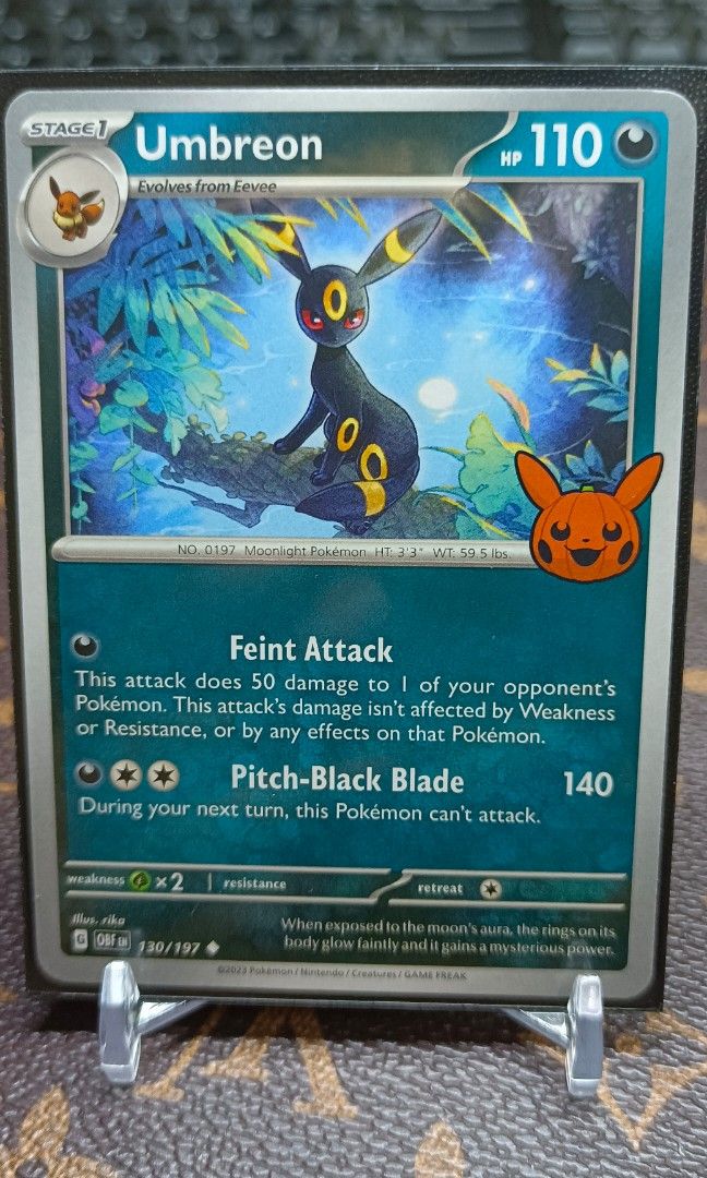Umbreon Obsidian Flames OBF (4 pc's) Pokemon TCG Card 2023, Hobbies ...