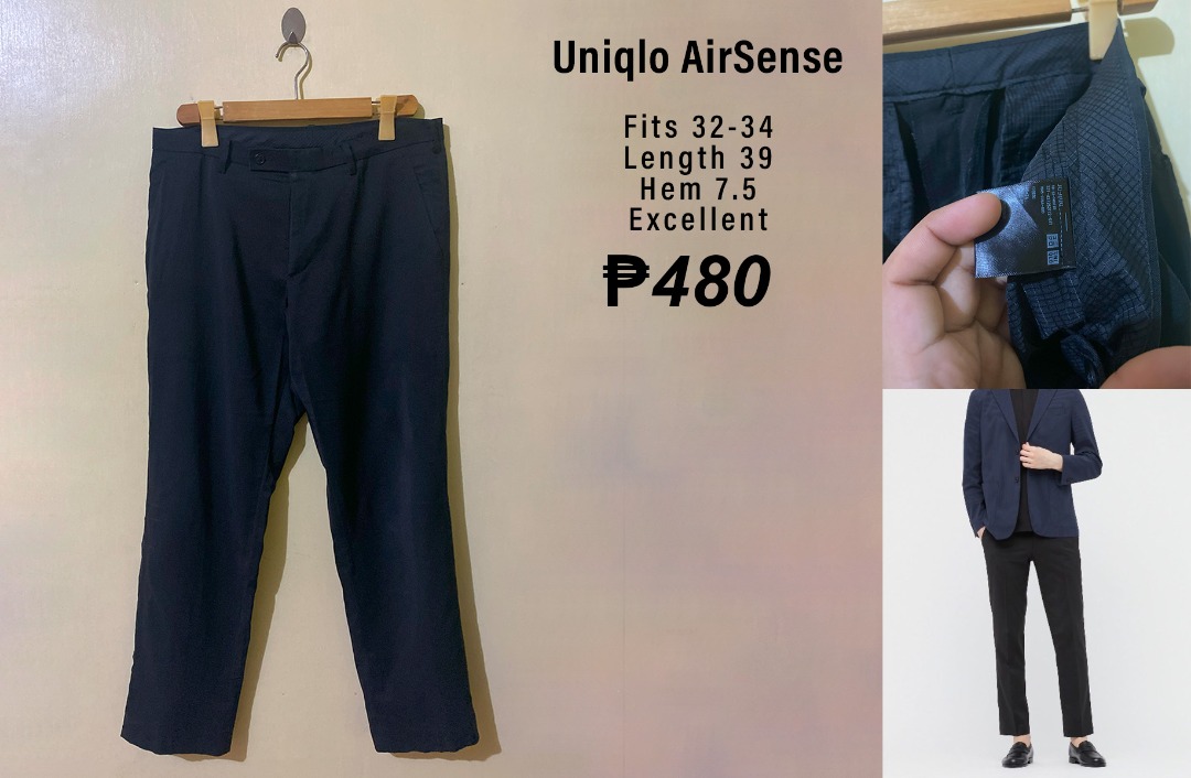 Uniqlo AirSense Pants, Men's Fashion, Bottoms, Trousers on Carousell