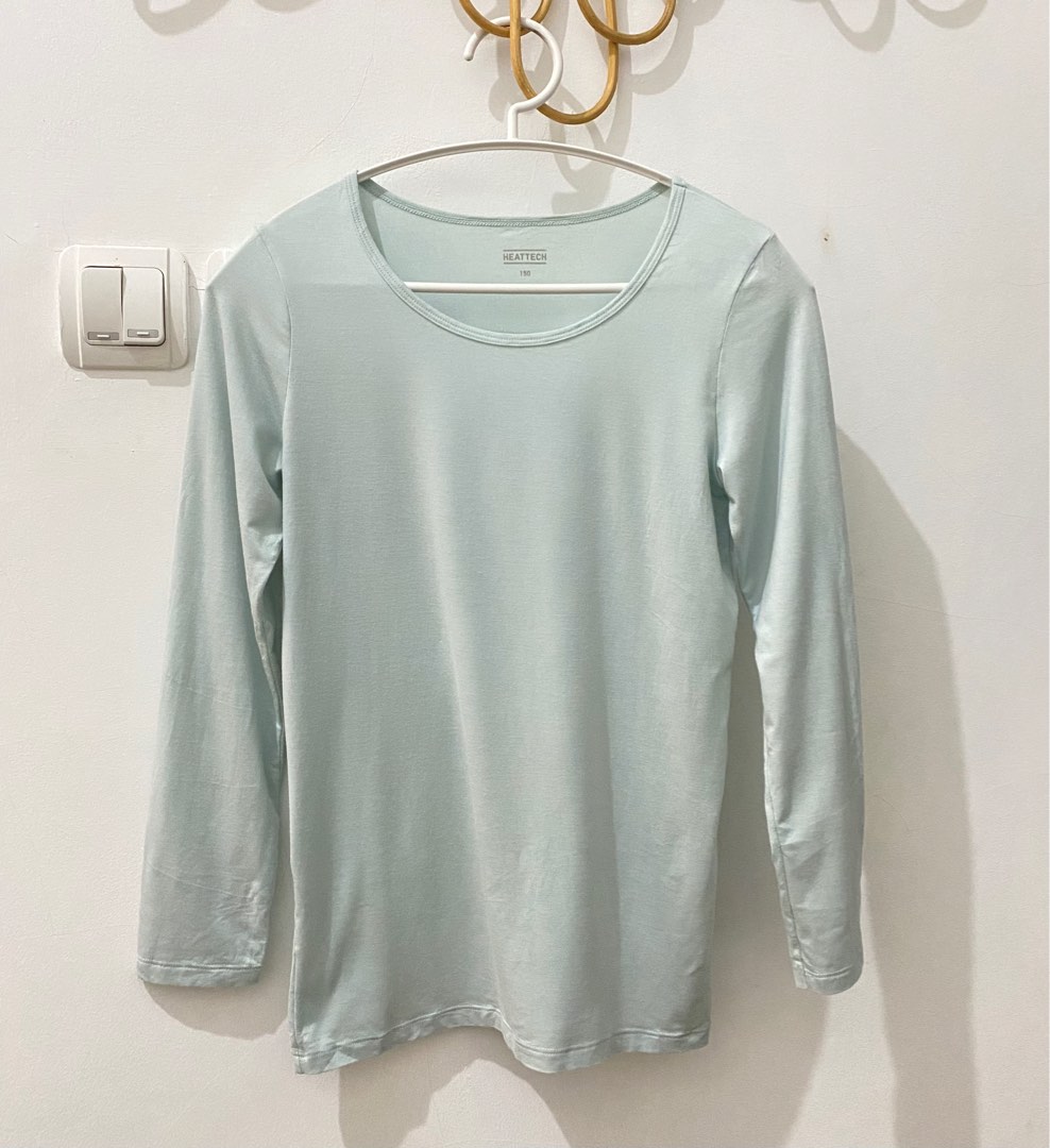 Uniqlo Heattech Regular 150 / Inner Thermal Long John, Fesyen Wanita ...