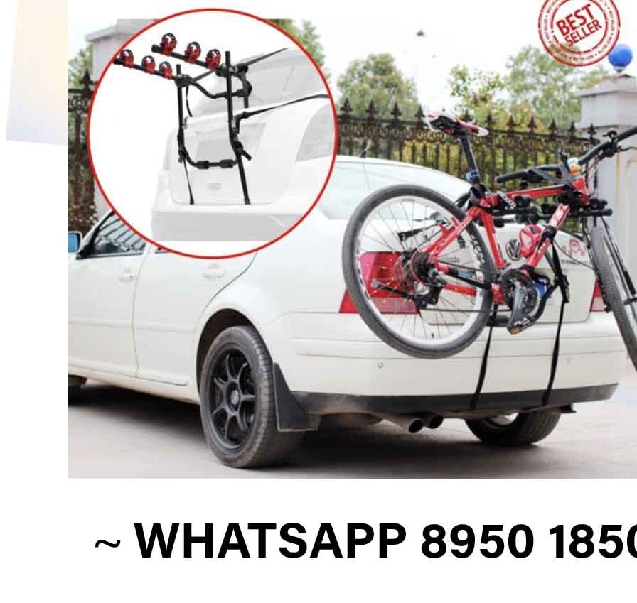 Universal Max 3-bike Car Rear Bicycle Rack 3 Bike food delivery bag 16 ...