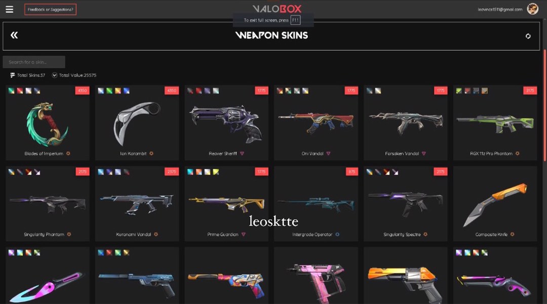 Valorant Account With Good Skins, Video Gaming, Video Games, Others on ...