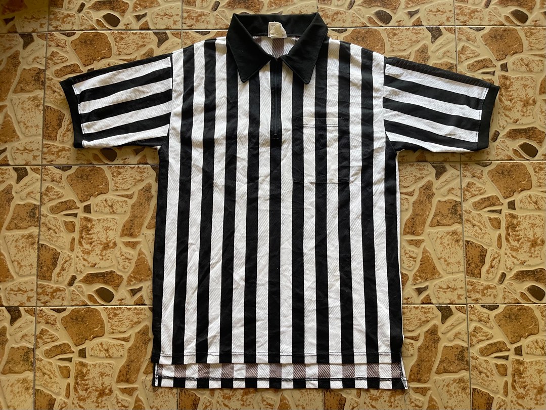 Vintage Stripe Referee jersey made in USA, Men's Fashion, Tops & Sets ...