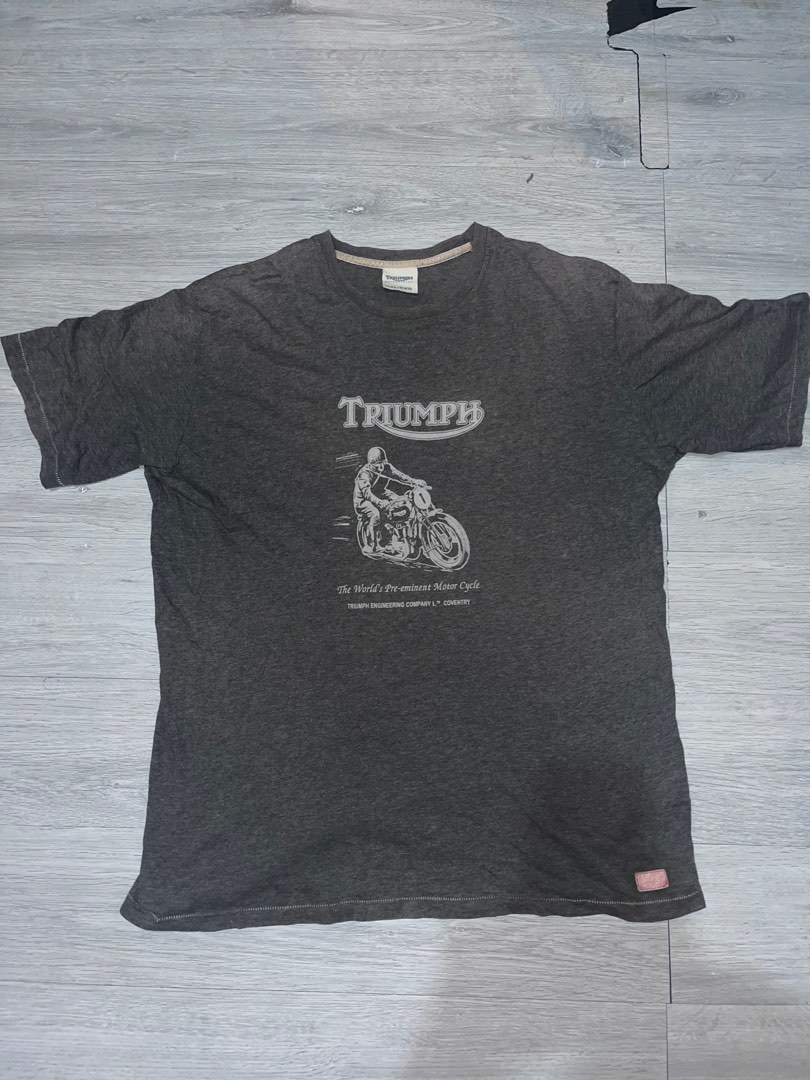 Vintage triumph shirt (Single stitch all over), Men's Fashion, Tops ...