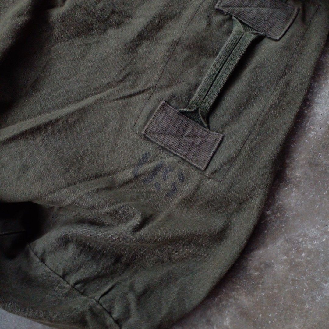 VINTAGE US ARMY STENCIL DUFFEL BAG VINTAGE VIETNAM ERA TIGER STRIPES ...