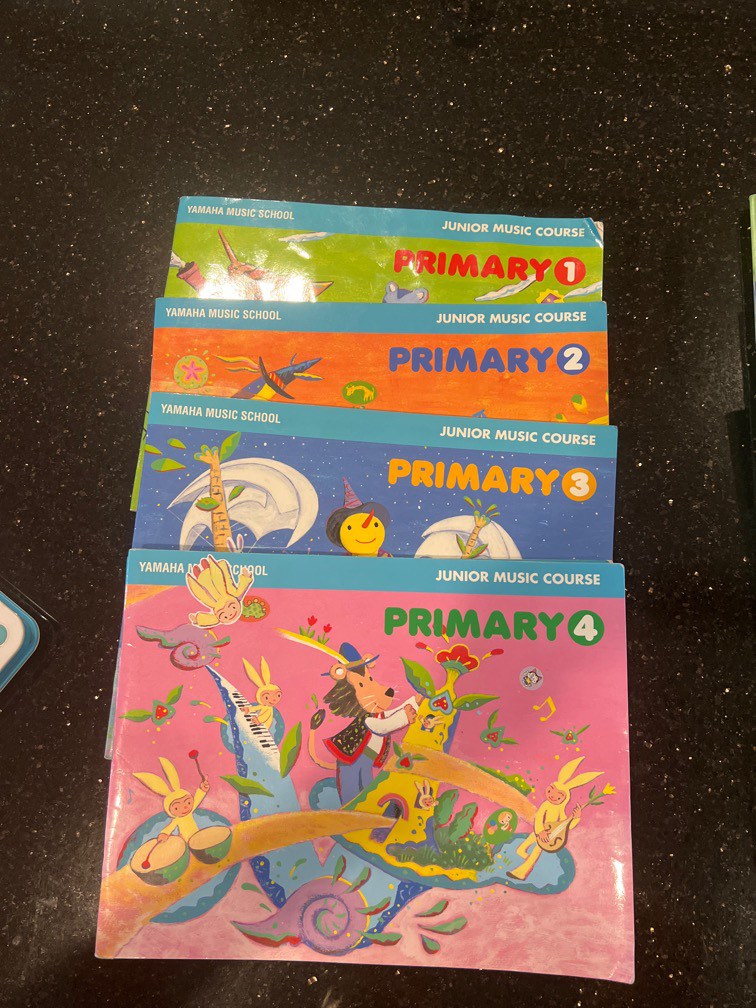 Yamaha music school JMC Primary book 1-4, Hobbies & Toys, Books ...