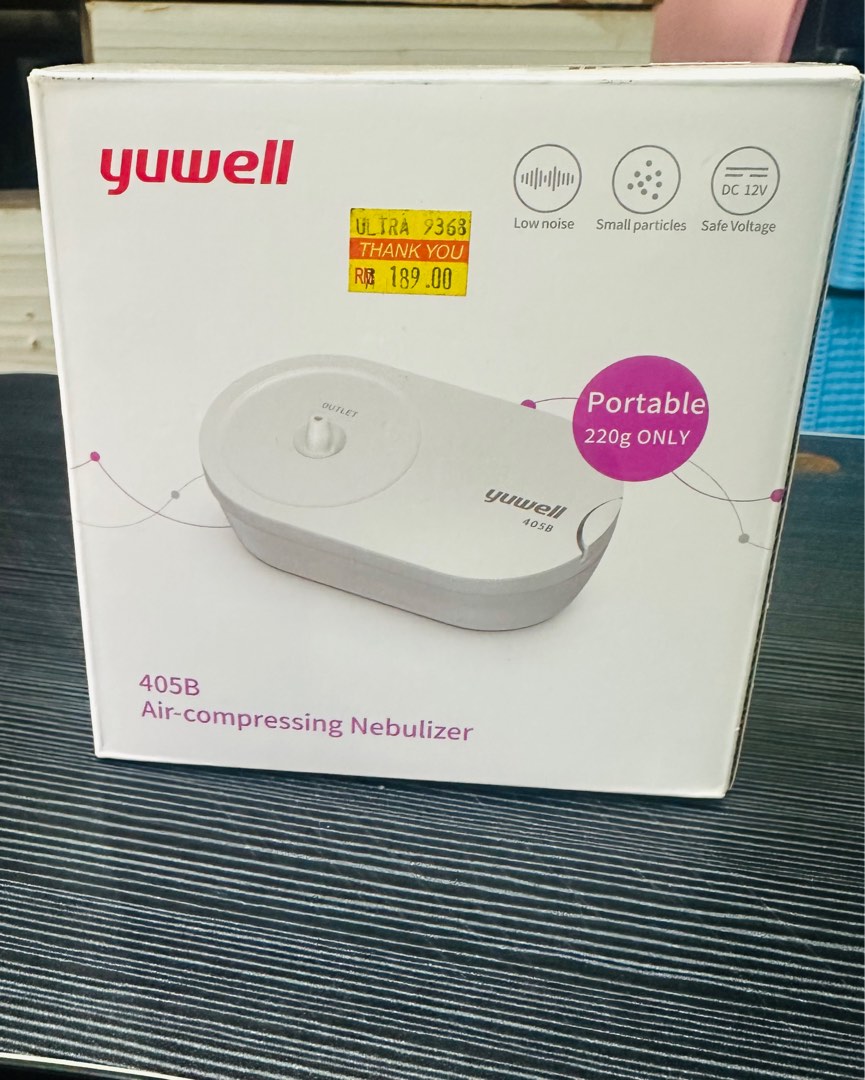 Yuwell 405B Air Compressing Nebulizer, Health & Nutrition, Medical Supplies & Tools on Carousell