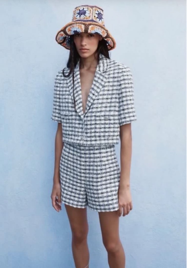 Zara Tweed set, Women's Fashion, Dresses & Sets, Sets or Coordinates on ...