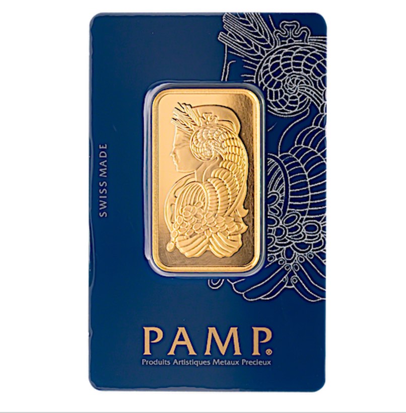 1 oz Pamp Gold Bar, Men's Fashion, Watches & Accessories, Jewelry on ...