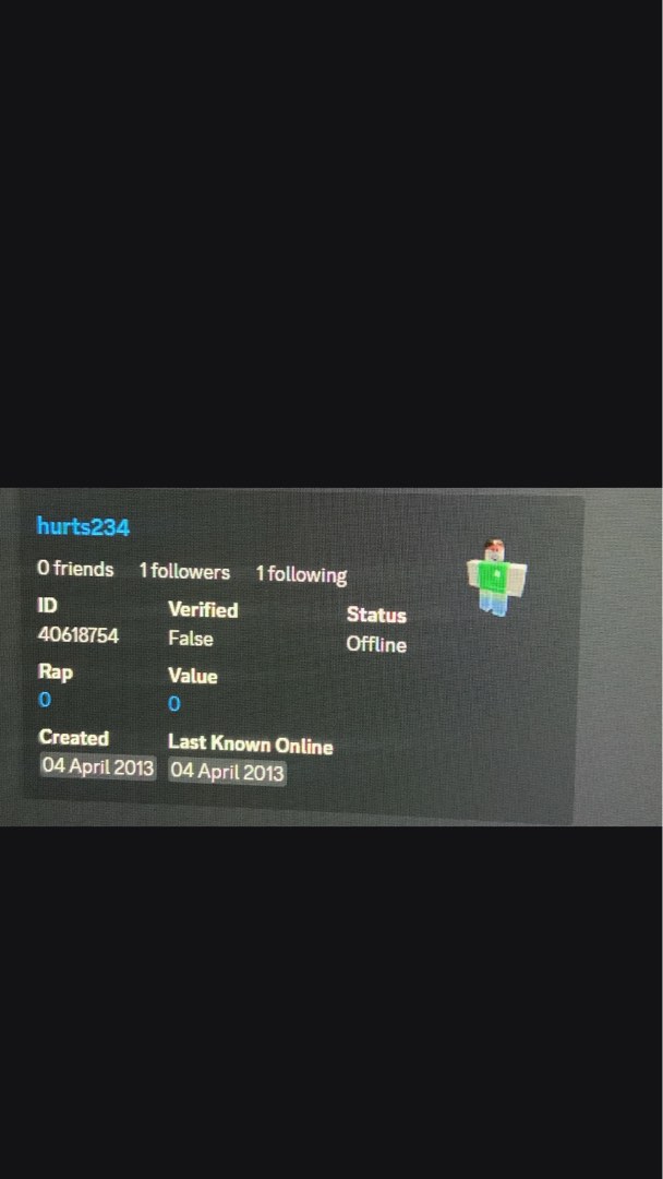 2012 ROBLOX RARE ACCOUNT UNVERIFIED OG, Video Gaming, Video Games ...