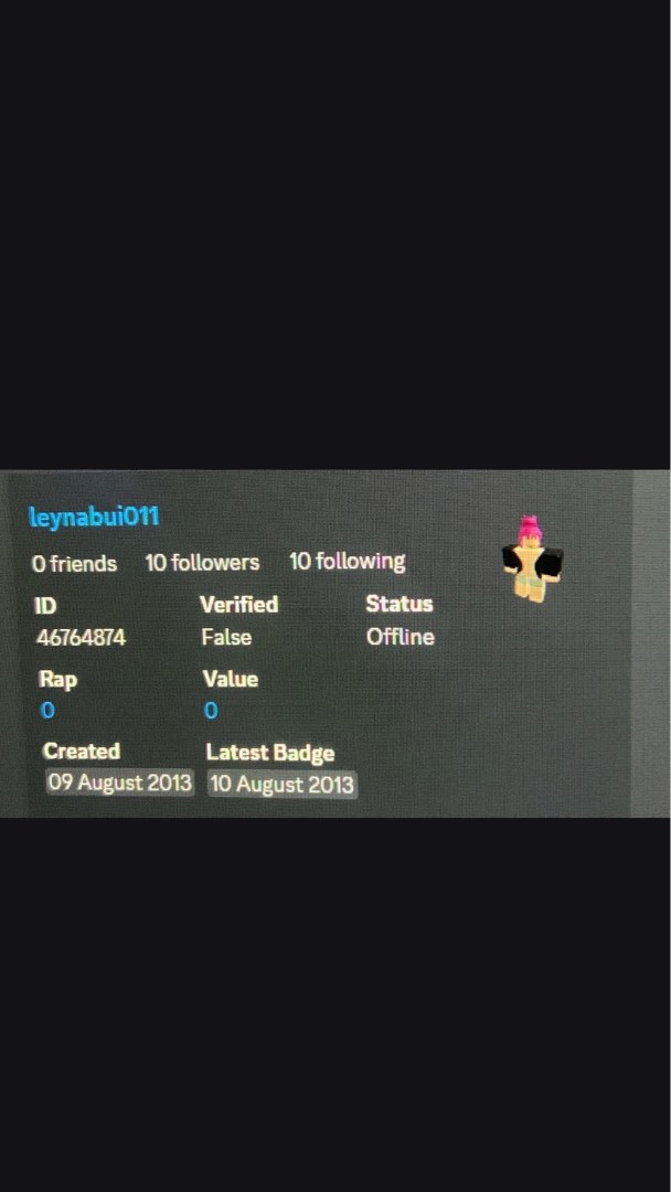2013 ROBLOX RARE ACCOUNT UNVERIFIED OG, Video Gaming, Video Games ...