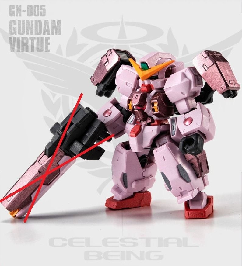 全新 現貨 Bandai - Gundam Mobile Suit Ensemble MSE - EX - 德天使 Virtue 高達華塞亞 - 本體本體本體 (TRANS-AM COLOR ...
