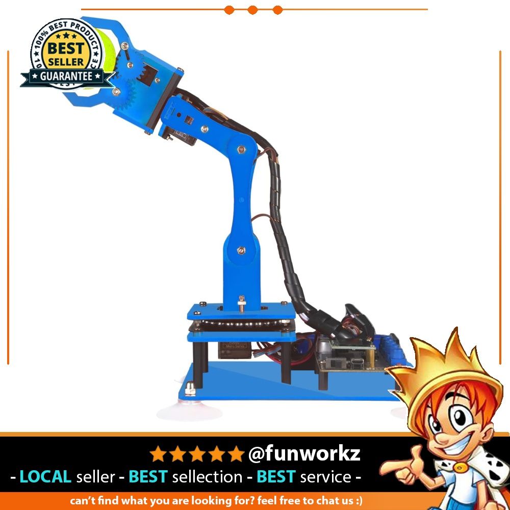 Adeept 5-DOF Robot Toys Arm Kit 5Axis Robotic Compatible with Arduino IDE Programmable DIY ...