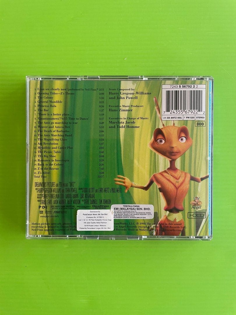 Antz Original Film Movie Music Composed By Harry Gregson - Williams ...