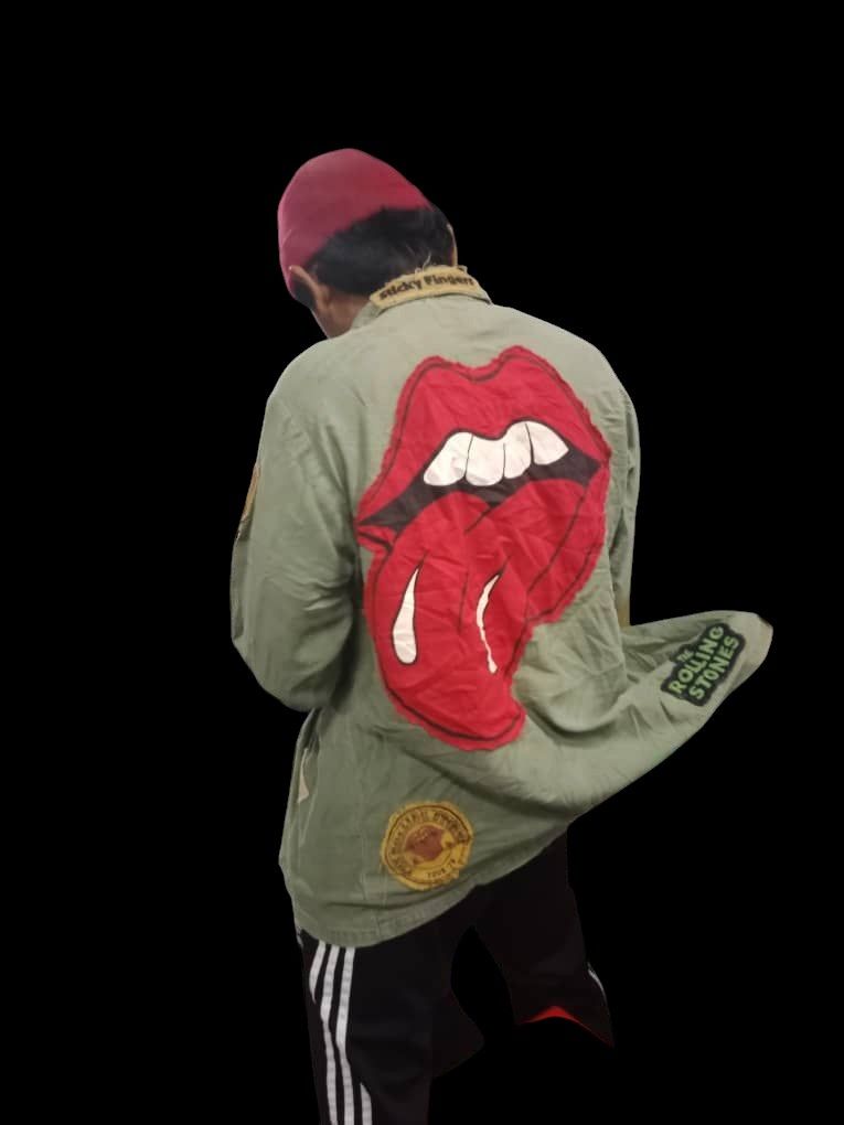 Army Og x rolling stones x keith richards world tour 1975, Men's ...