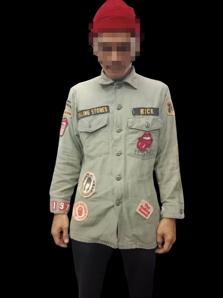 Army Og x rolling stones x keith richards world tour 1975, Men's ...