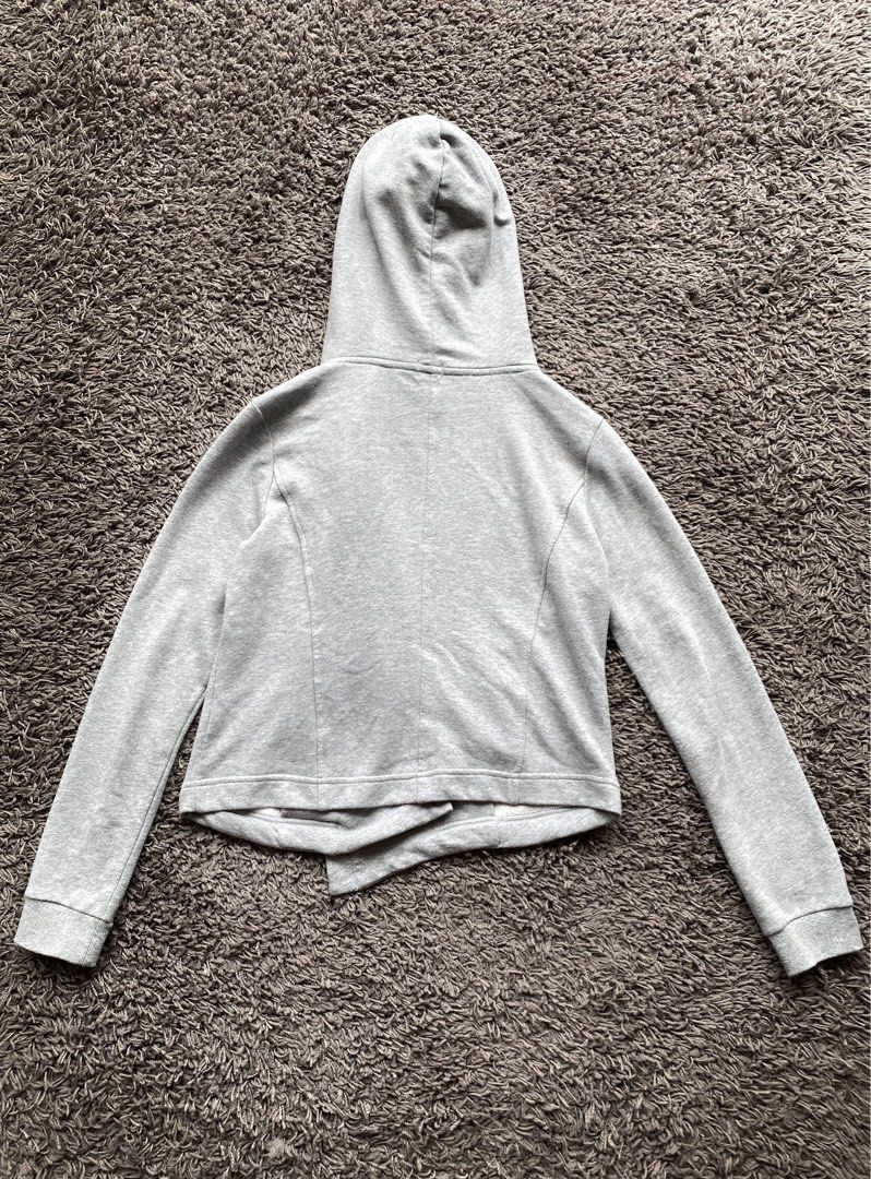 AS KNOW AS PINKY asymmetrical grey jacket with big hood rick owen style ...