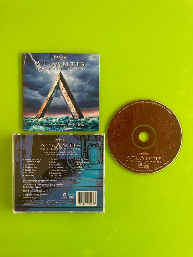 Atlantis The Lost Empire Music Score By James Newton Joward CD, Hobbies ...
