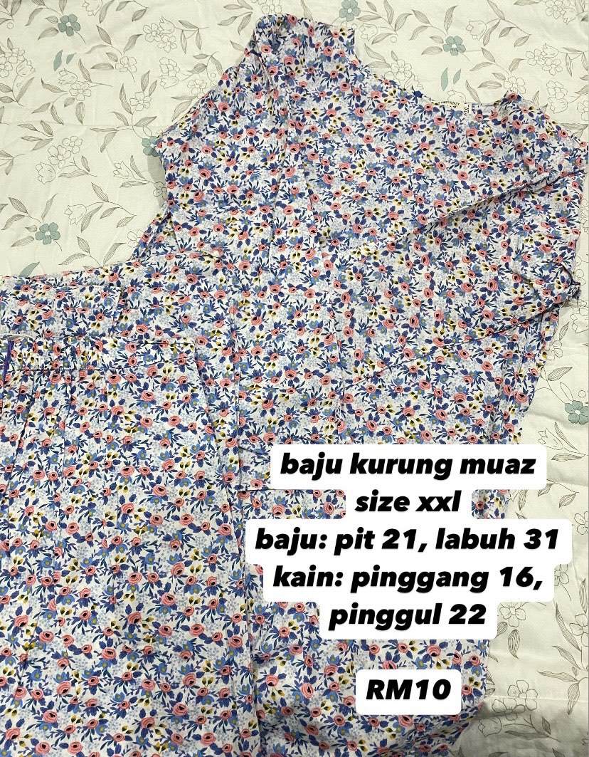 BAJU KURUNG MUAZ, Women's Fashion, Muslimah Fashion, Baju Kurung & sets ...