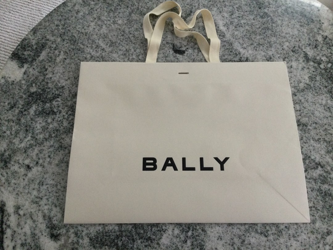BALLY Luxury Paper bag, Women's Fashion, Bags & Wallets, Tote Bags on ...
