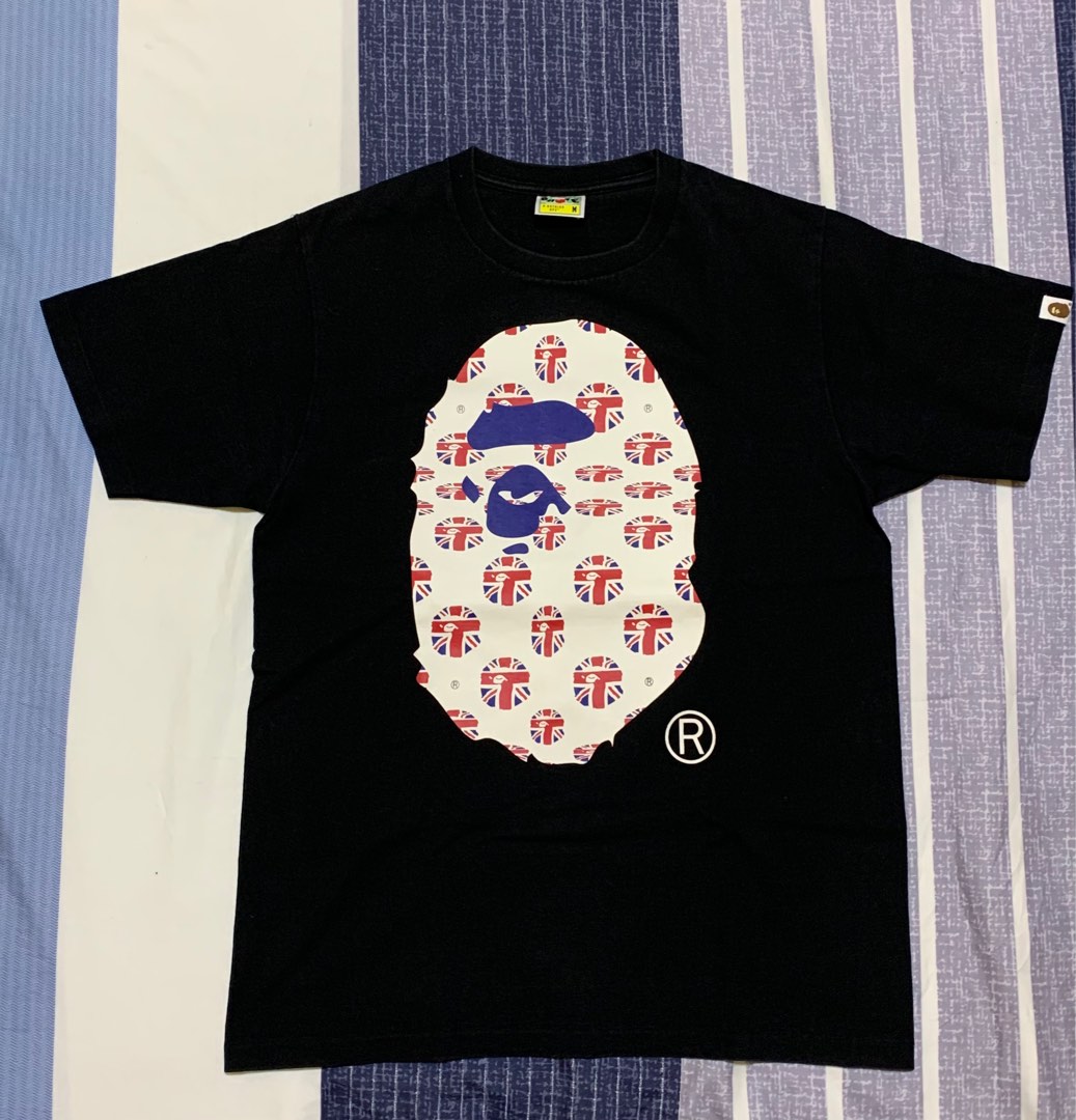 Bape Mirror Union Jack, Men's Fashion, Tops & Sets, Tshirts & Polo ...