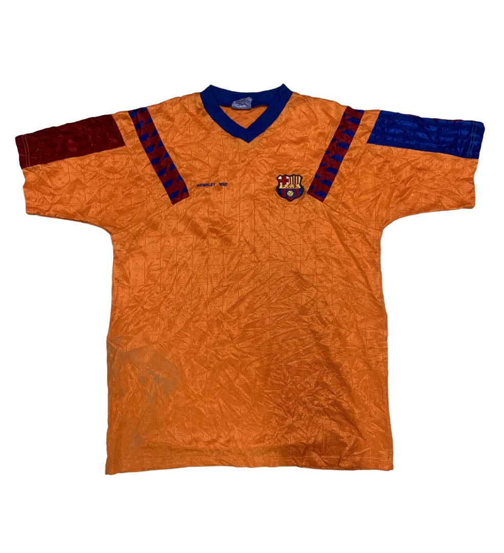 Barcelona Wembley 1992 football jersey, Men's Fashion, Tops & Sets ...