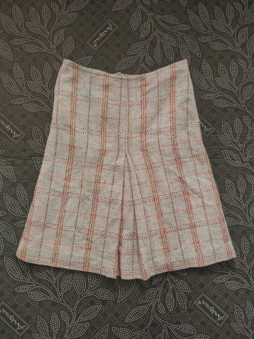 Bawahan Mini Skirt Rok Pendek Kotak-kotak Plaid Tartan Y2k Korea Korean ...