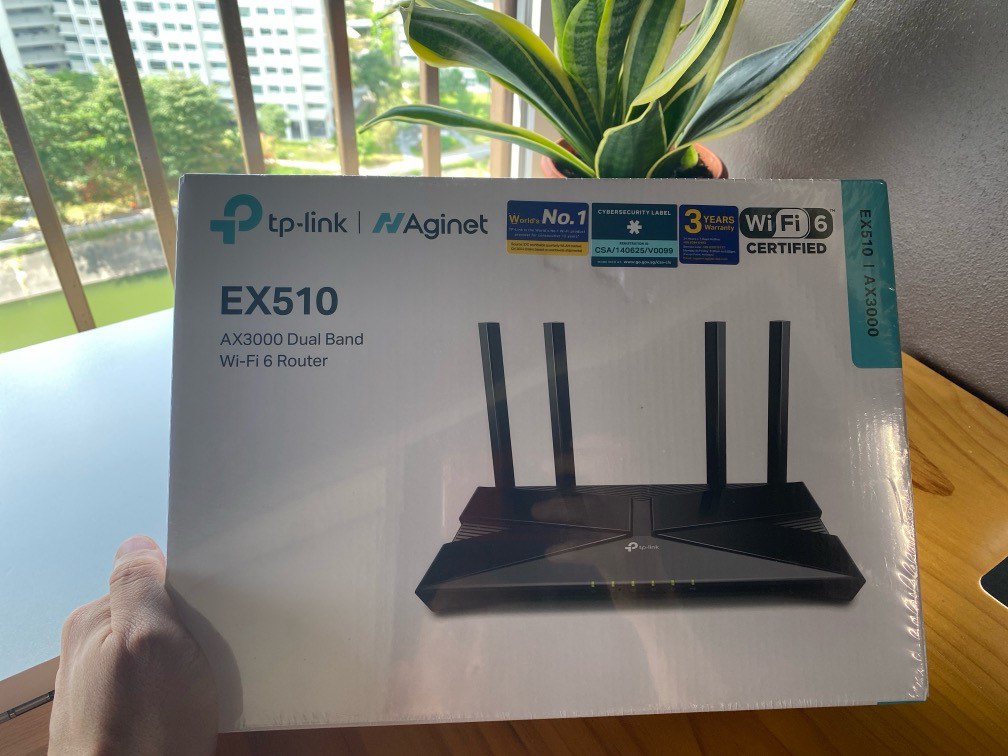BNIB: TP Link EX510 Router AX3000 Dual Band Wifi 6, Computers & Tech ...