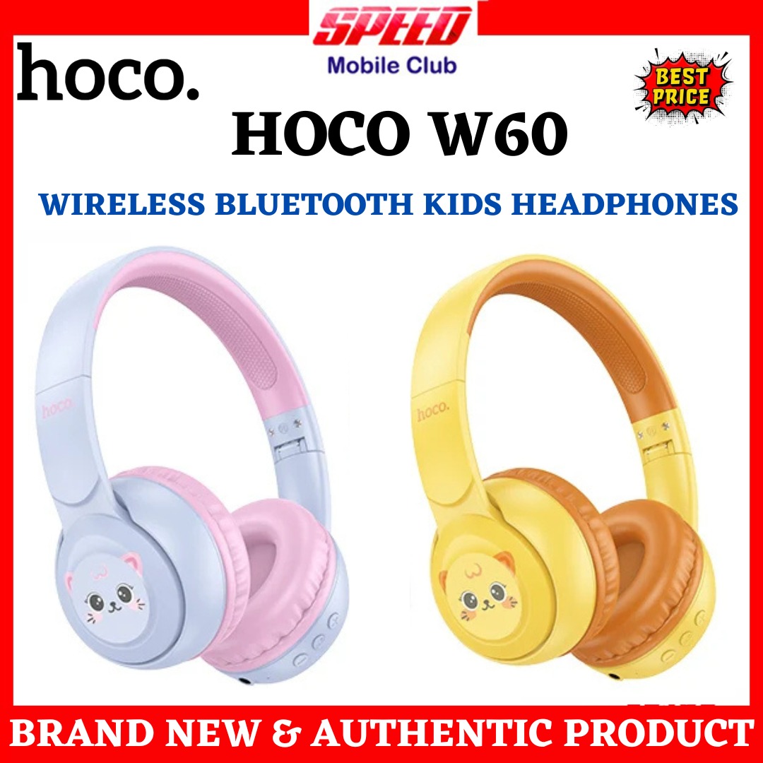 Brand New Hoco W60 Rhyme Bluetooth Headphones for Kids | Same Day ...