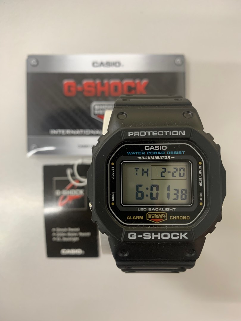 Casio Digital Watch - CASIO G-SHOCK G-5600UE-1DR DIGITAL BLACK MEN ...